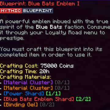 How can I get these items for my blueprint? - MC Championship